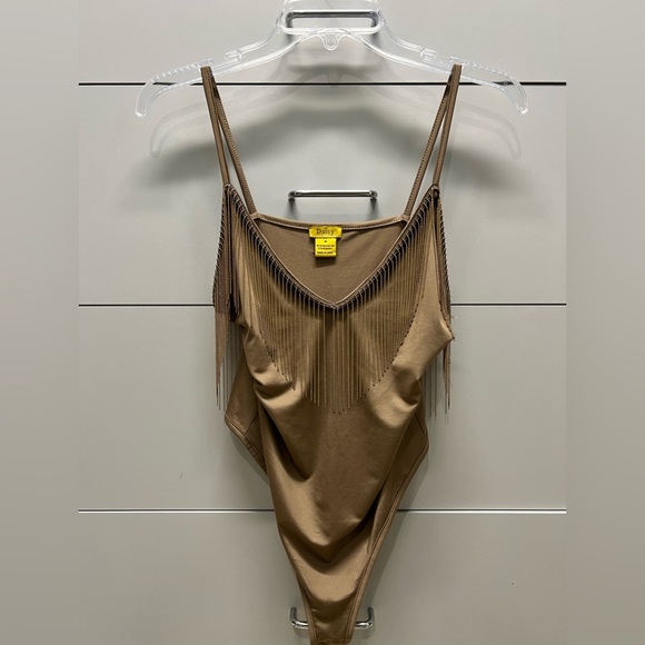 Tops | The Copper Closet Tan Bodysuit | Poshmark